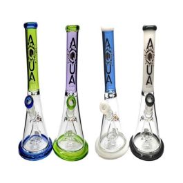 Aqua Glass Cone Beaker Cone Fixed Perc (BT17-W9)